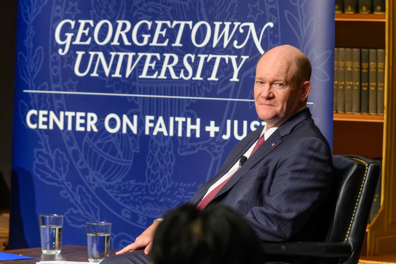 Senator Chris Coons to Georgetown students: Our democracy needs you now ...